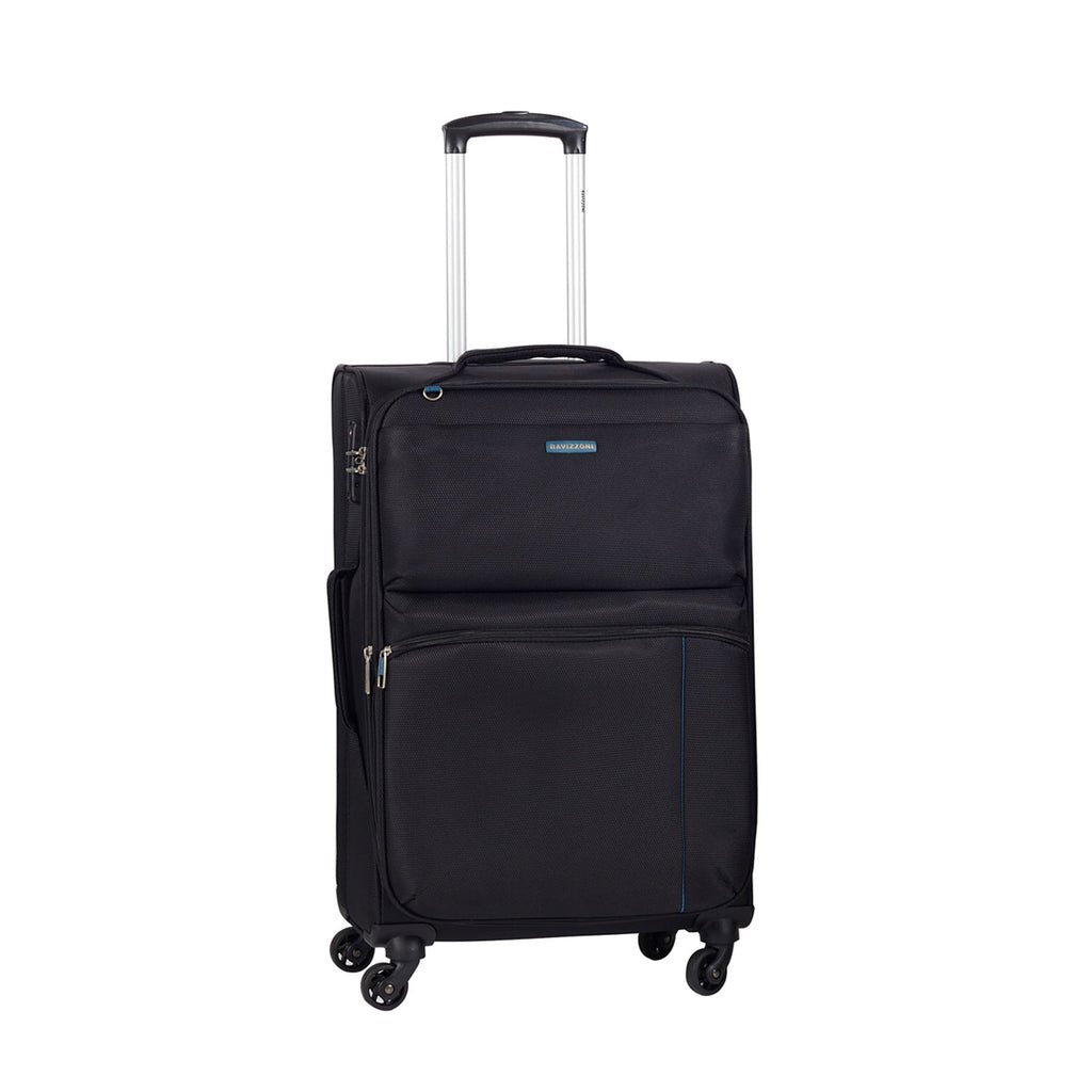 Expanded Medium Polyester Case - TSA Ravizzoni Manila Black (53 chars)